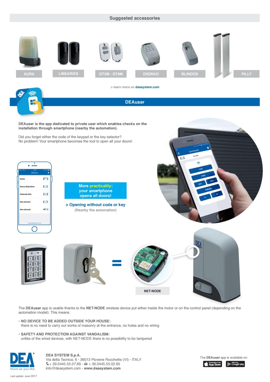 DEA LIVI 900 Sliding Autogate Motor Set - Security System Asia