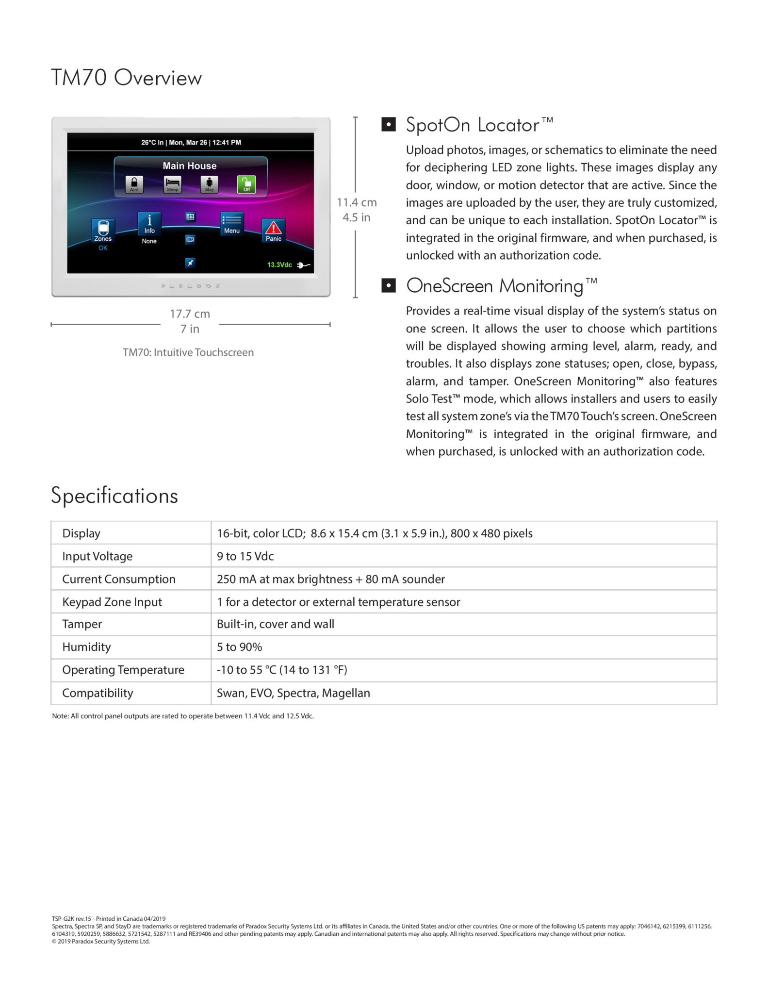 PARADOX Spectra SP6000 8-zone Expandable to 32-zone Alarm Package ...